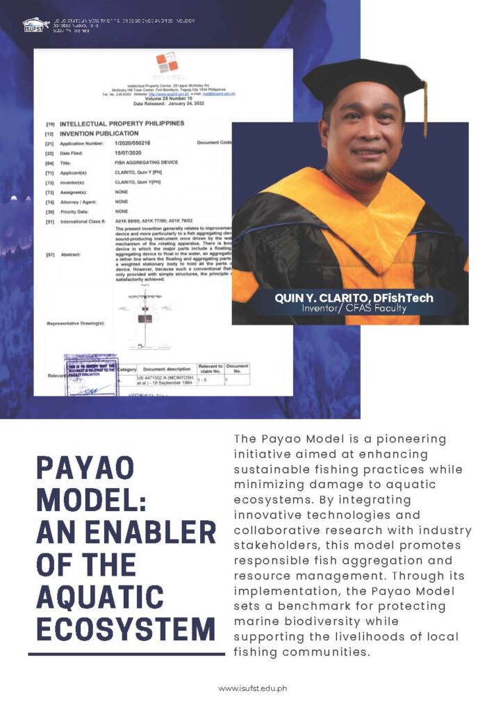 PAYAO MODEL: AN ENABLER OF THE AQUATIC ECOSYSTEM – ISUFST
